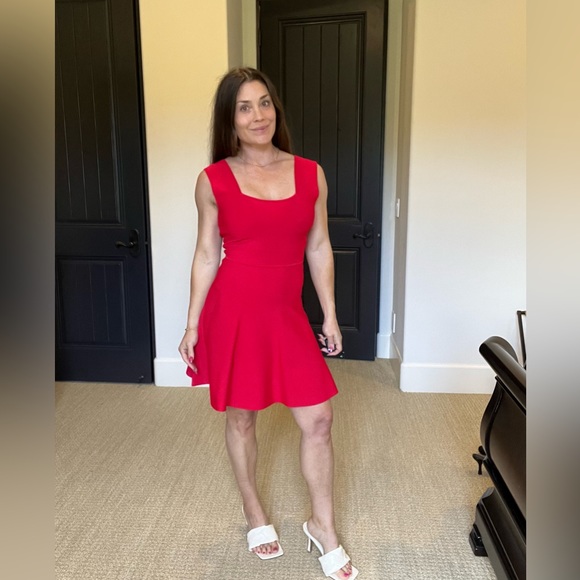 BCBGMaxAzria | Dresses | Fire Red Herve Leger Inspired Mini Dress ...